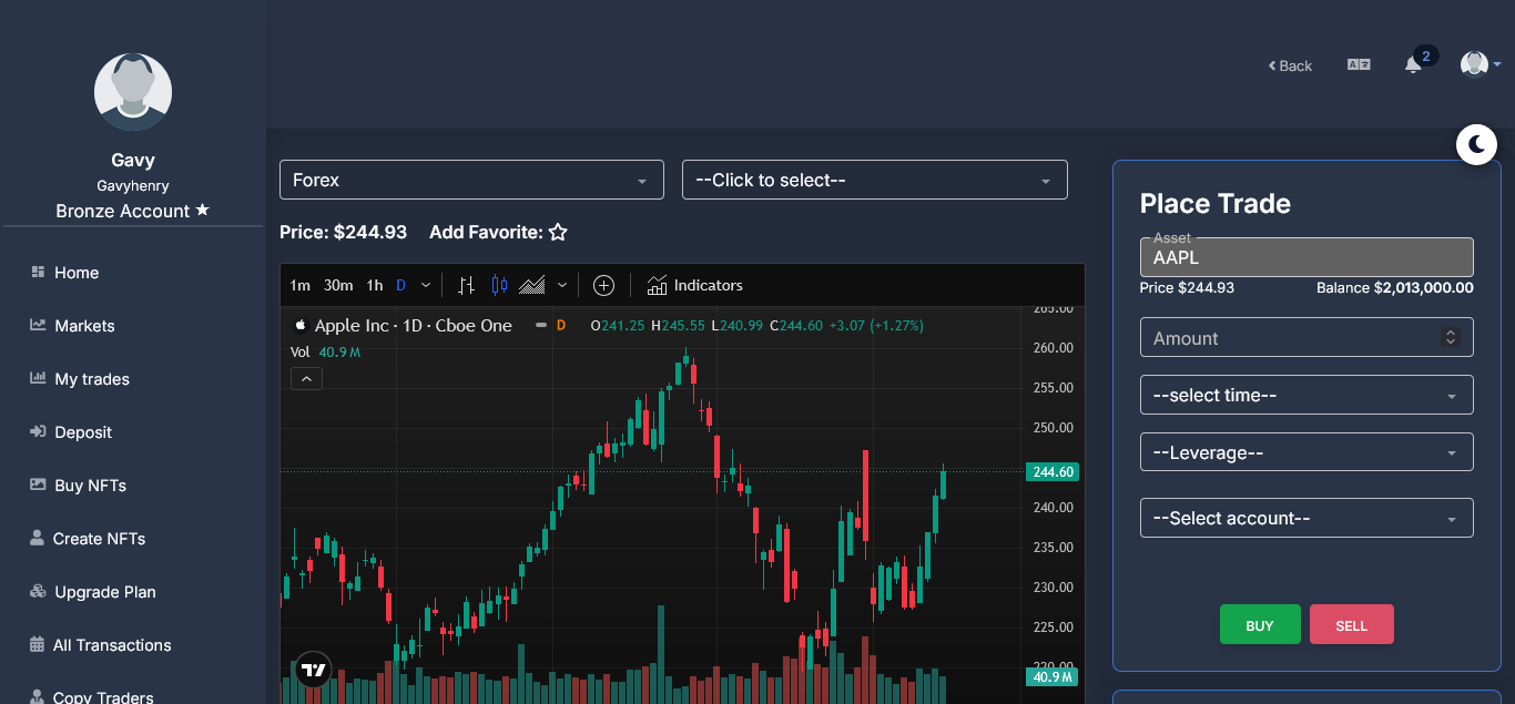 Funtrade v8.2 - Premium Crypto, Indices, Stock, Forex Trading Script ...